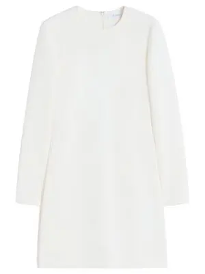 Max Mara Short Scuba Jersey Dress - Ivory