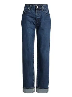 Moussy Vintage Lara Western Straight-leg Jeans - Dark Blue