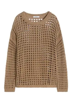 Max Mara Cotton Mesh Jumper - Desert