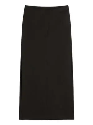Max Mara Long Cotton Skirt - Black
