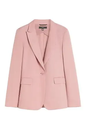 Max Mara Linen And Cotton Canvas Blazer - Antique Rose