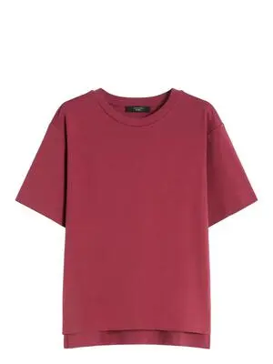 Max Mara Cotton Jersey Boxy T-shirt - Cherry