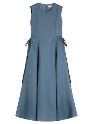 Max Mara Long Ramie Dress - Sky Blue