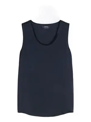 Max Mara Satin Top - Midnightblue