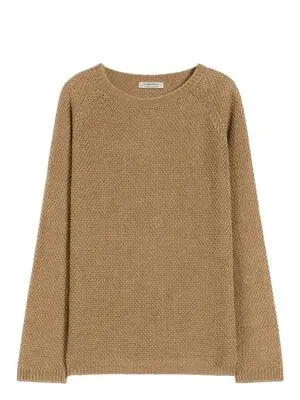 Max Mara Lightweight Linen Sweater - Desert
