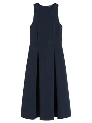 Max Mara Long Flared Scuba Jersey Dress - Ultramarine