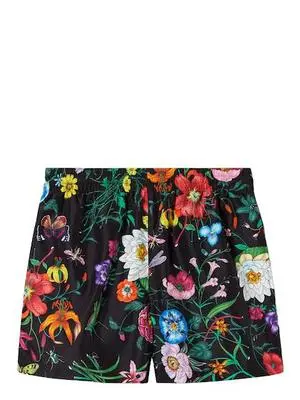 Gucci Printed Nylon Swim Shorts - Black