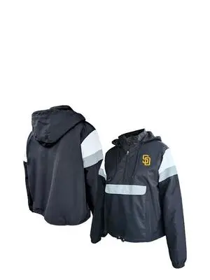 Profile San Diego Padres Anorak Hoodie Quarter-zip Pullover - Black