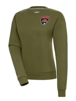 ANTIGUA Florida Panthers Victory Pullover Sweatshirt - Olive