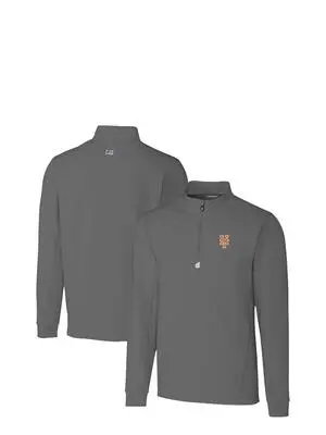Cutter & Buck New York Mets Traverse Stretch Quarter-zip Pullover Top - Gray
