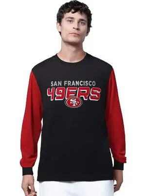 STARTER San Francisco 49ers Thursday Night Gridiron Long Sleeve T-shirt - Black