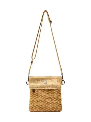 THINK ROYLN Outlaw Crossbody Bag - Chai Open-weave Colorblock