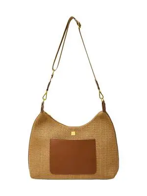 THINK ROYLN Seaside Satchel - Sand Dune Raffia And Mocha