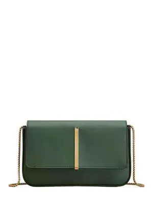TOD'S Mini Leather Crossbody Bag - Green