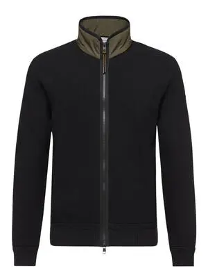 Moncler Zip-up Cotton Cardigan - Black