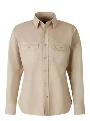 TOM FORD Double-cuffs Button Shirt - Neutrals