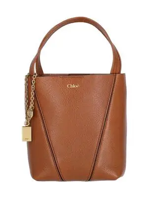 Chloé Small 'spin' Tote Bag - Brown