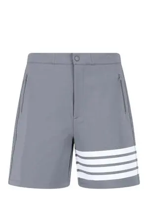 Thom Browne 4 Bar Shorts Gray