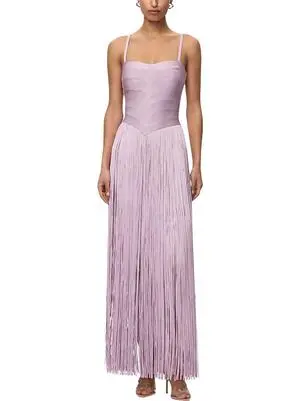 Herve Leger Ember Ankle-length Bandage Dress - Aster
