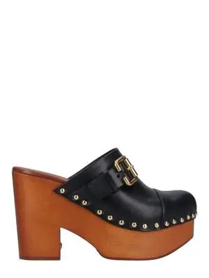 Chloé Mules With Wedge - Black