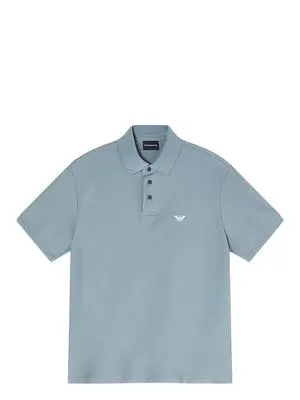 Emporio Armani Logo Polo Shirt - Blue