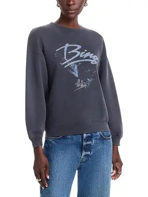 ANINE BING Spencer Logo Sweatshirt Black