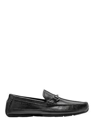 Cole Haan Grand Laser Driver Loafers - Black