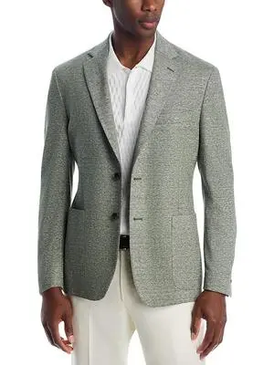 Bloomingdale'S Cotton & Linen Jersey Unstructured Sport Coat - Sage