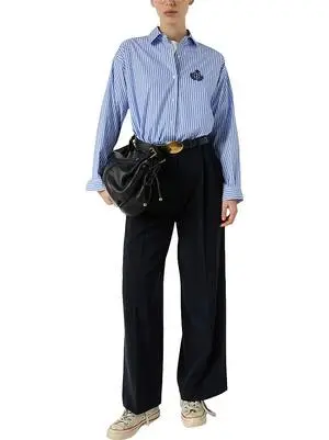 Gerard Darel Alissa Wide Leg Trousers - Navy