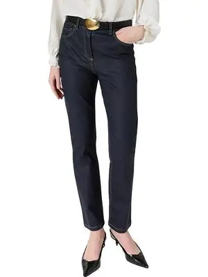Gerard Darel Aya High-rise Straight Jeans - Navy
