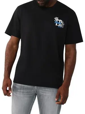 True Religion Crewneck Logo T-shirt - Jet Black