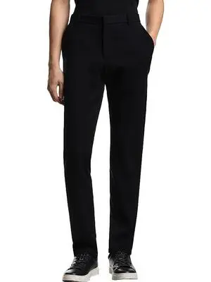Emporio Armani Stretch Wool Trousers - Solid Blue