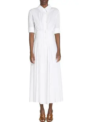 Marni Chemisier Midi Dress - Lily White