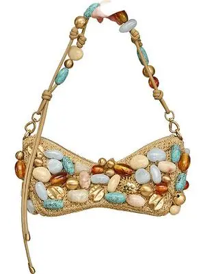 Cult Gaia Mercier Beaded Clutch - Multi