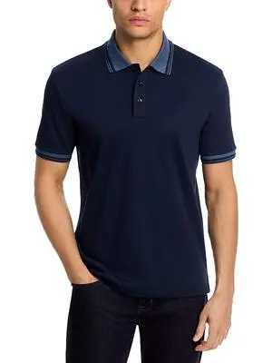BOSS Parlay Cotton Polo Shirt - Dark Blue