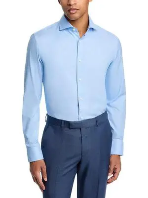 BOSS Hank Stripe Slim Fit Dress Shirt - Light Pastel Blue