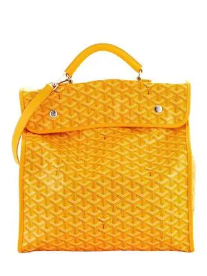 GOYARD Saint Leger Briefcase Backpack Coated Canvas - Yellow