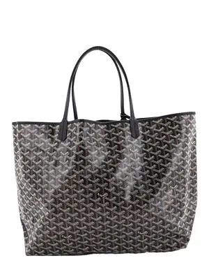 Goyard GM Saint Louis Tote Coated Canvas Black