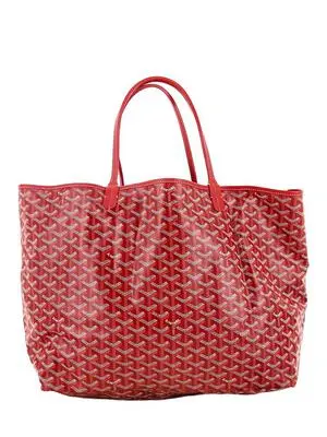Goyard GM Saint Louis Tote Coated Canvas Red