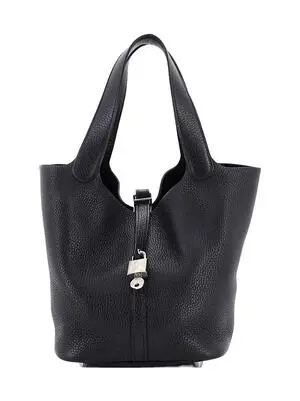 Hermès MM Picotin Lock Bag Clemence Black