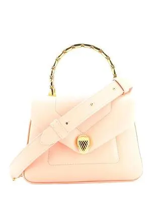 BVLGARI Small Serpenti Reverse Top Handle Bag - Pink