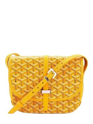 Goyard Pm Belvedere Ii Messenger Bag Coated Canvas - Yellow