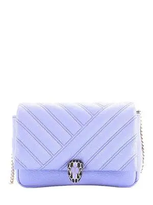 BVLGARI Serpenti Cabochon Shoulder Bag - Light/pastel Purple