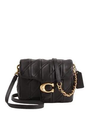 COACH Times Square Tabby Shoulder Bag 17 Brass/black