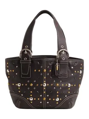 COACH Upcrafted Vintage Soho Tote - Silver/black