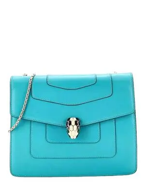 BVLGARI Medium Serpenti Forever Shoulder Bag - Blue