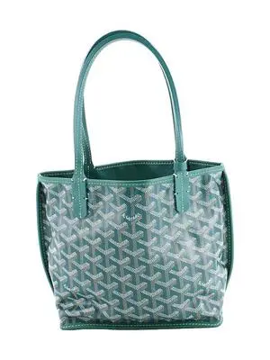 Goyard Mini Anjou Reversible Tote Coated Canvas Green