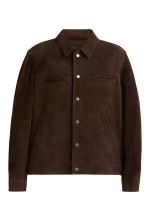 COACH Restored Suede Jacket - Brown