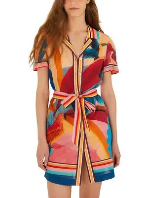 Farm Rio Atlantic Rain Forest Mini Dress - Multicolor