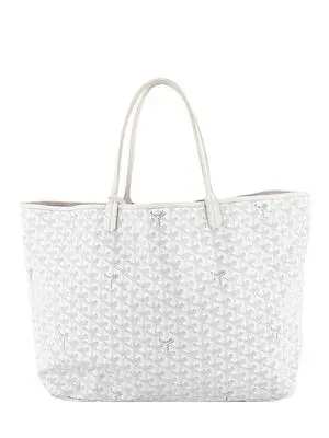 Goyard Gm Saint Louis Tote Coated Canvas White